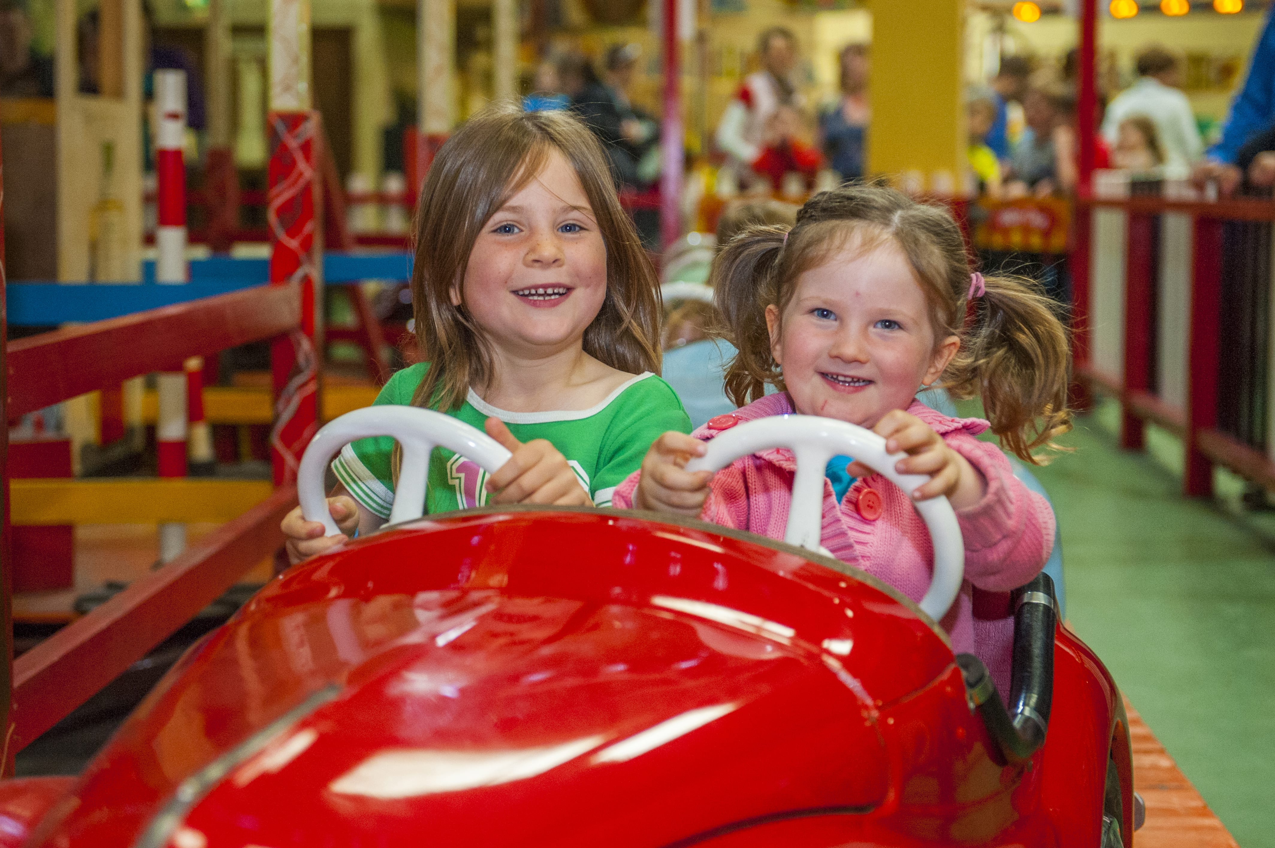 Traditional Fairground Rides at Folly Farm Adventure Park & Zoo in Wales