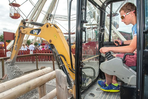 The Big Dig Mini Diggers at Folly Farm Adventure Park & Zoo in Wales