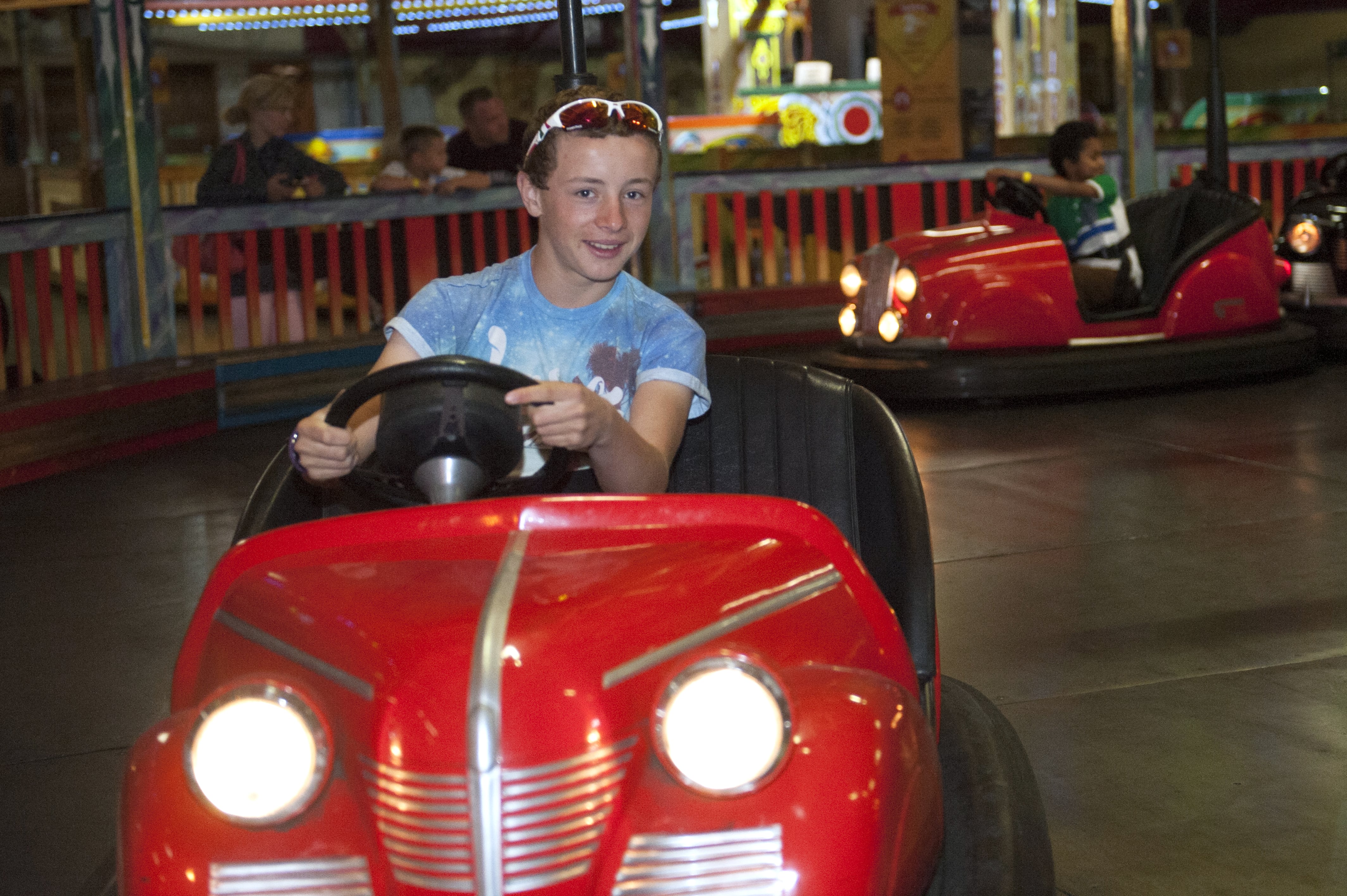 Traditional Fairground Rides at Folly Farm Adventure Park & Zoo in Wales