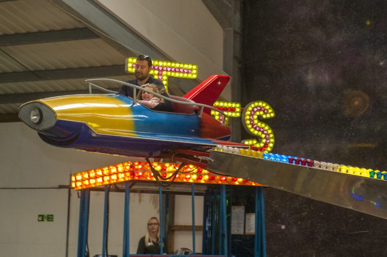 Traditional Fairground Rides at Folly Farm Adventure Park & Zoo in Wales