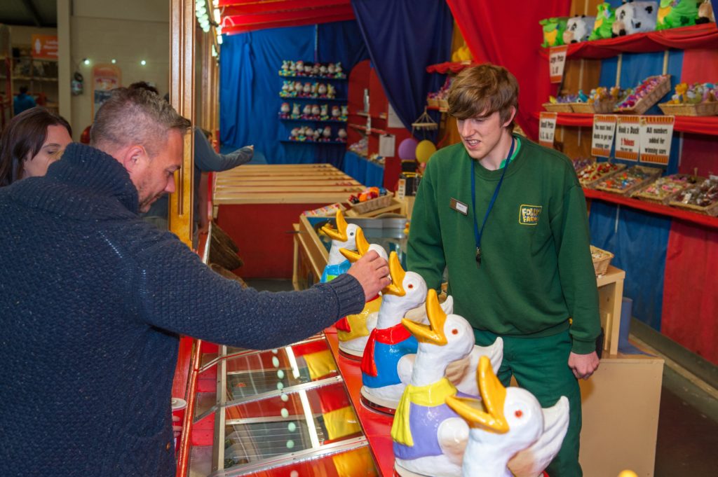 Traditional Fairground Rides at Folly Farm Adventure Park & Zoo in Wales