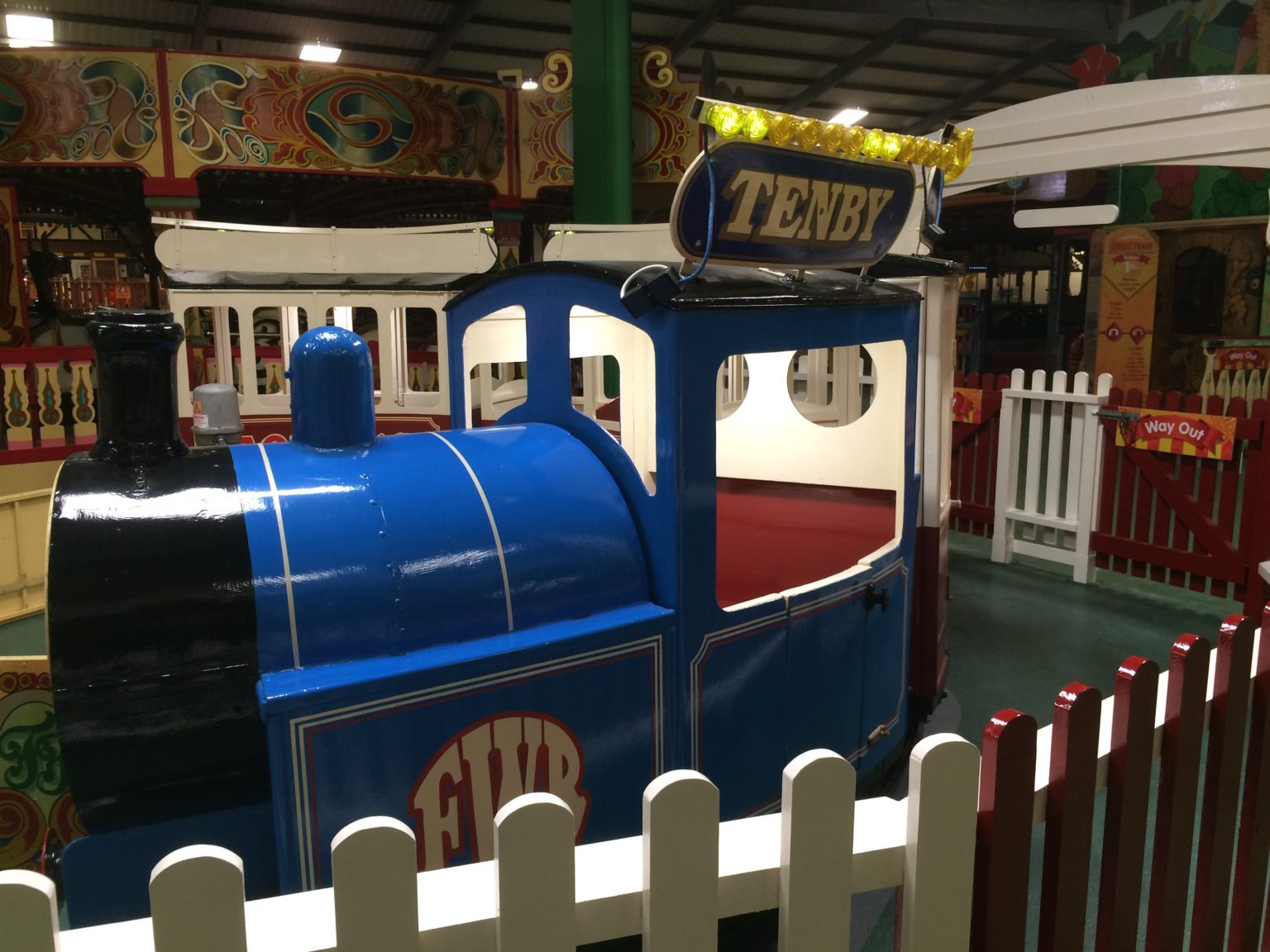 Traditional Fairground Rides at Folly Farm Adventure Park & Zoo in Wales