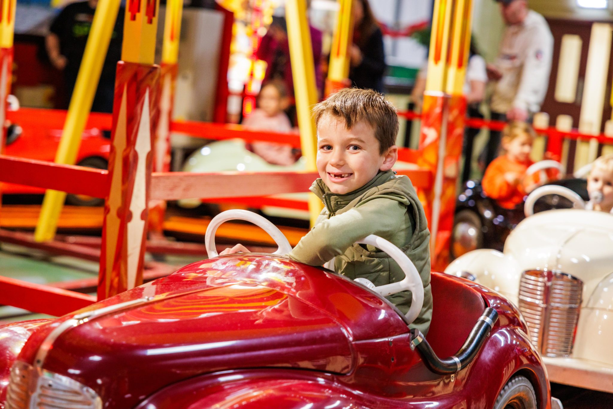 Traditional Fairground Rides at Folly Farm Adventure Park & Zoo in Wales