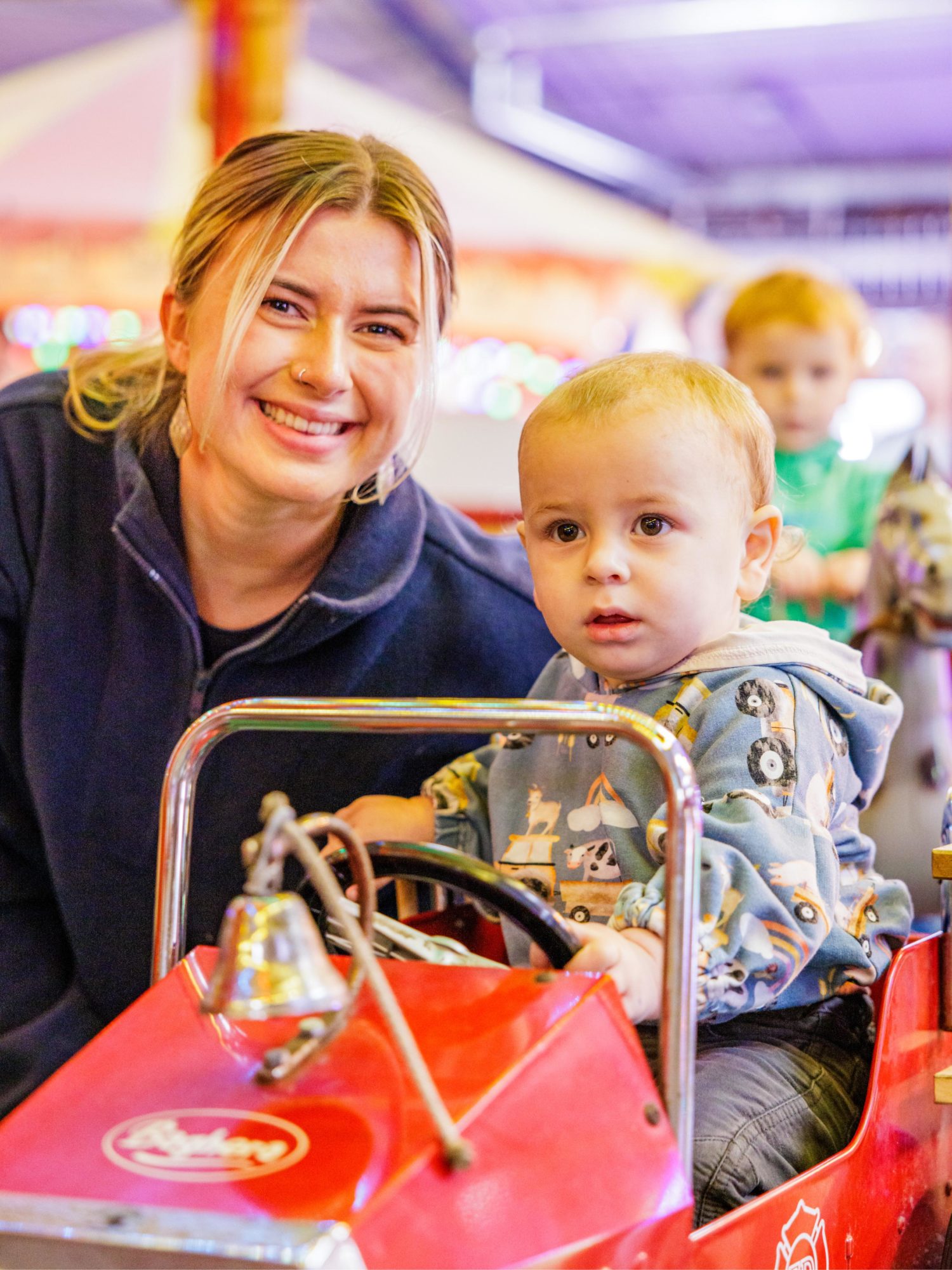 Traditional Fairground Rides at Folly Farm Adventure Park & Zoo in Wales